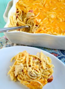 Cheesy Chicken Spaghetti with Velveeta - The Cards We Drew