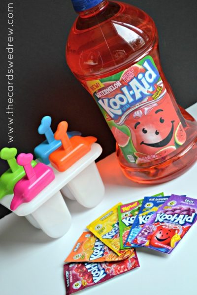 Rainbow Popsicles – Kool-Aid Fruit Juice - The Cards We Drew