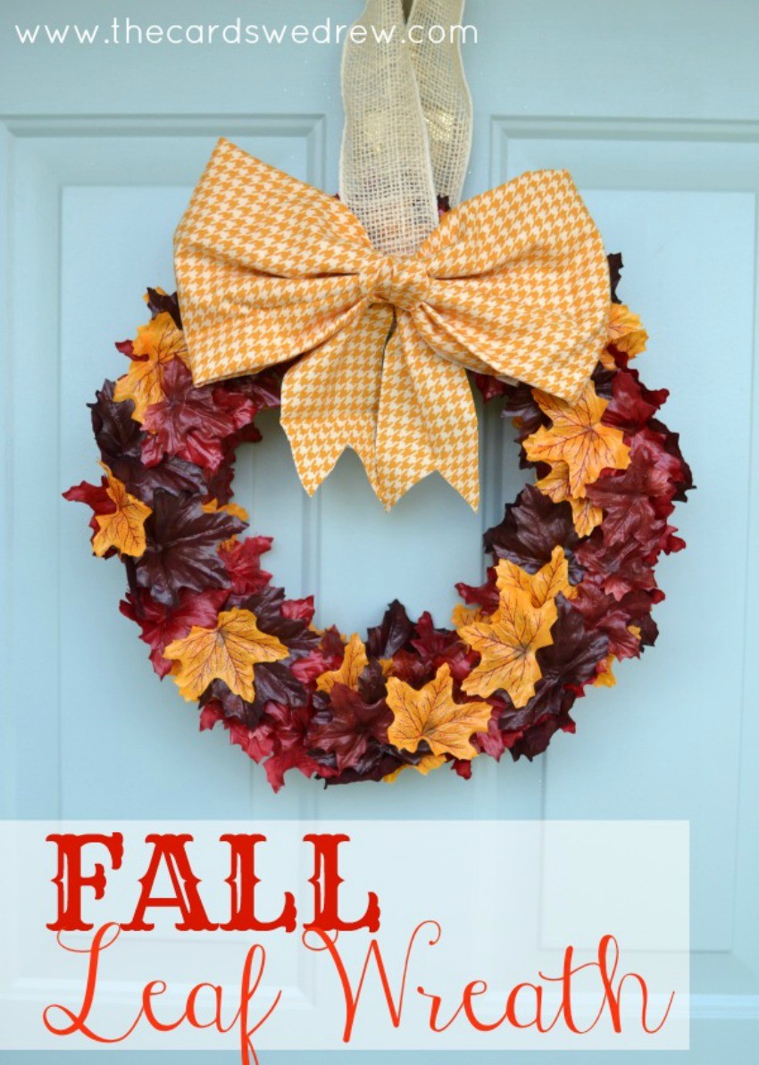 Fall Leaf Wreath The Cards We Drew Fall Leaf Wreath The Cards We Drew