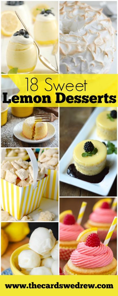 18 Sweet Lemon Desserts - The Cards We Drew
