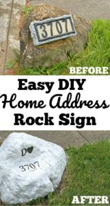 DIY Home Address Rock - The Cards We Drew